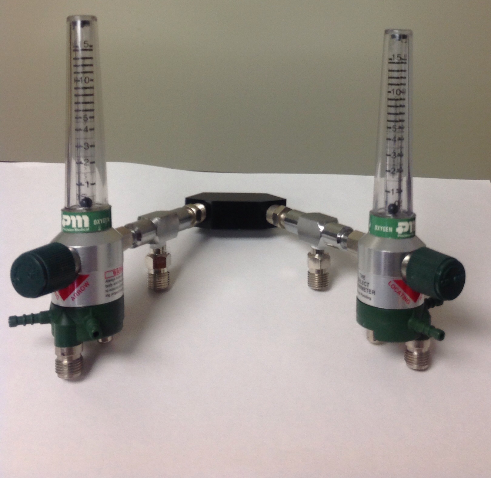 Precision Medical 15 LPM DUAL SELECT Oxygen Flowmeter - Medstar - RC ...
