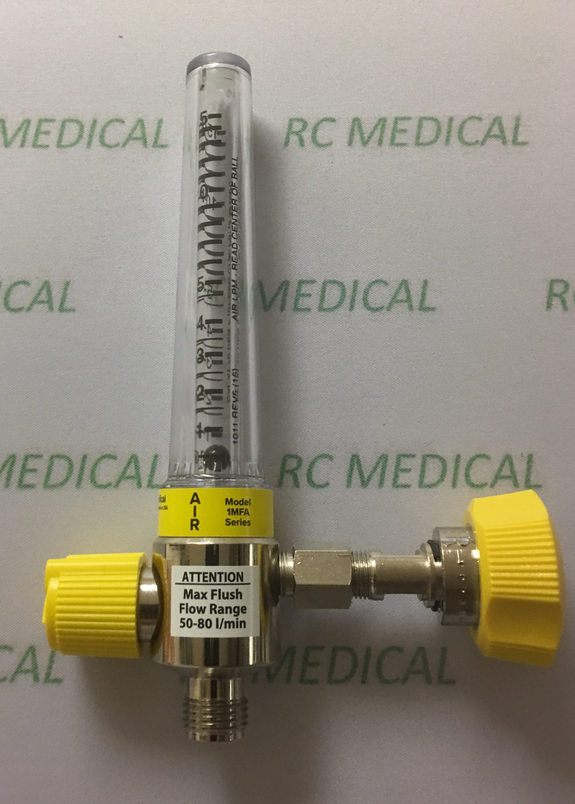 Precision Medical 15 LPM Air Flowmeter, Chrome Body, DISS Female, Hand ...