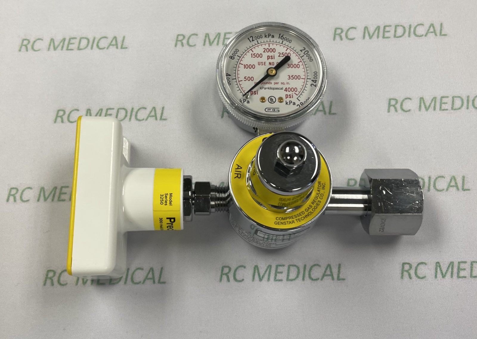 Air High Pressure Regulator with Chemetron Quick Connect, Preset 50 PSI ...