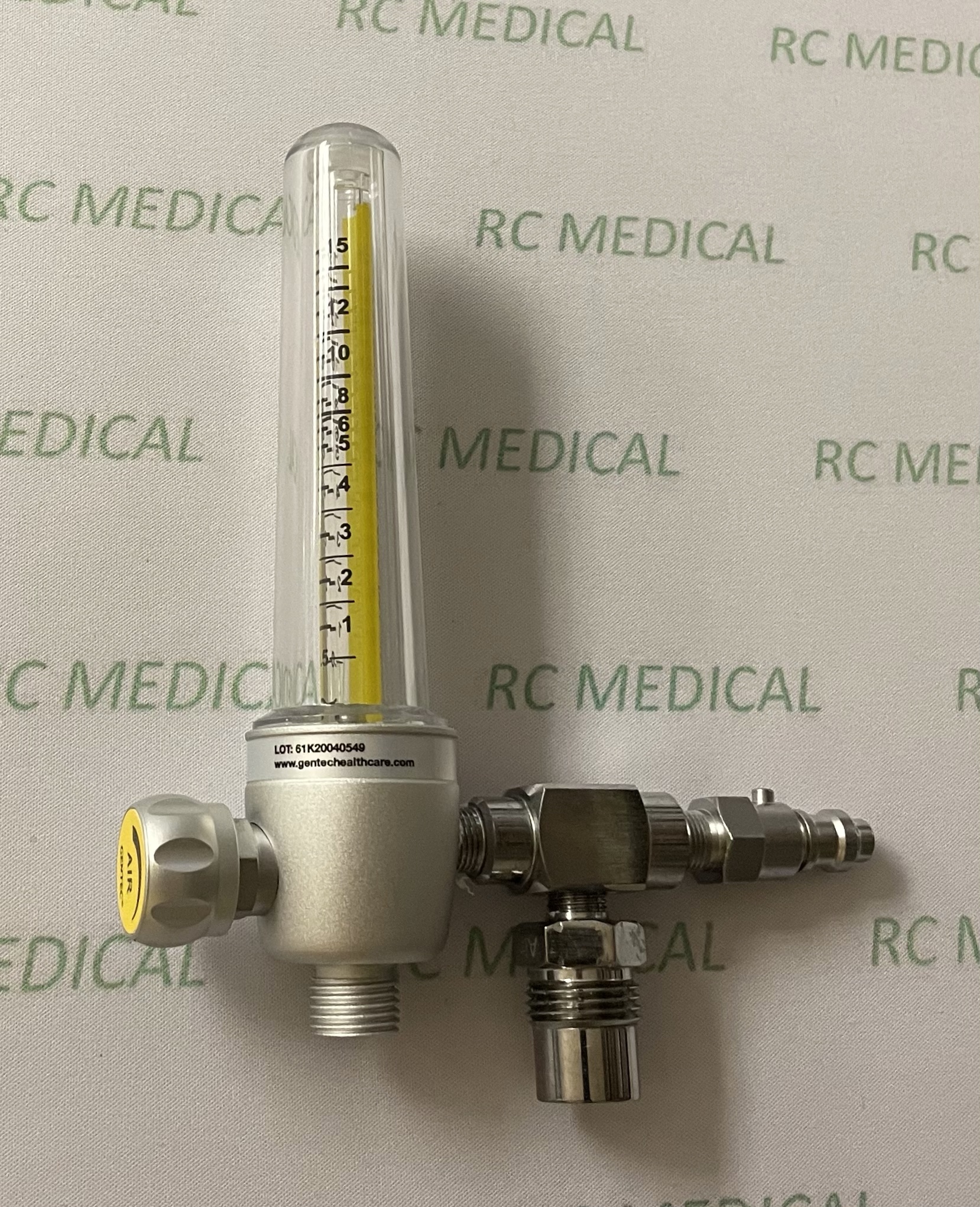 Gentec 15 LPM Air Flowmeter with 50 PSI Auxiliary Valve (PTO) and ...