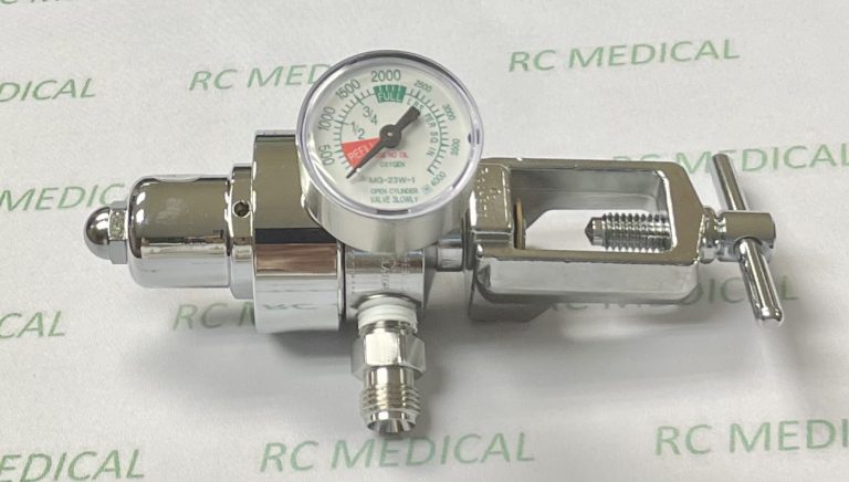 Western Medica Oxygen Regulator, Preset 50 PSI with DISS Outlet, Small ...