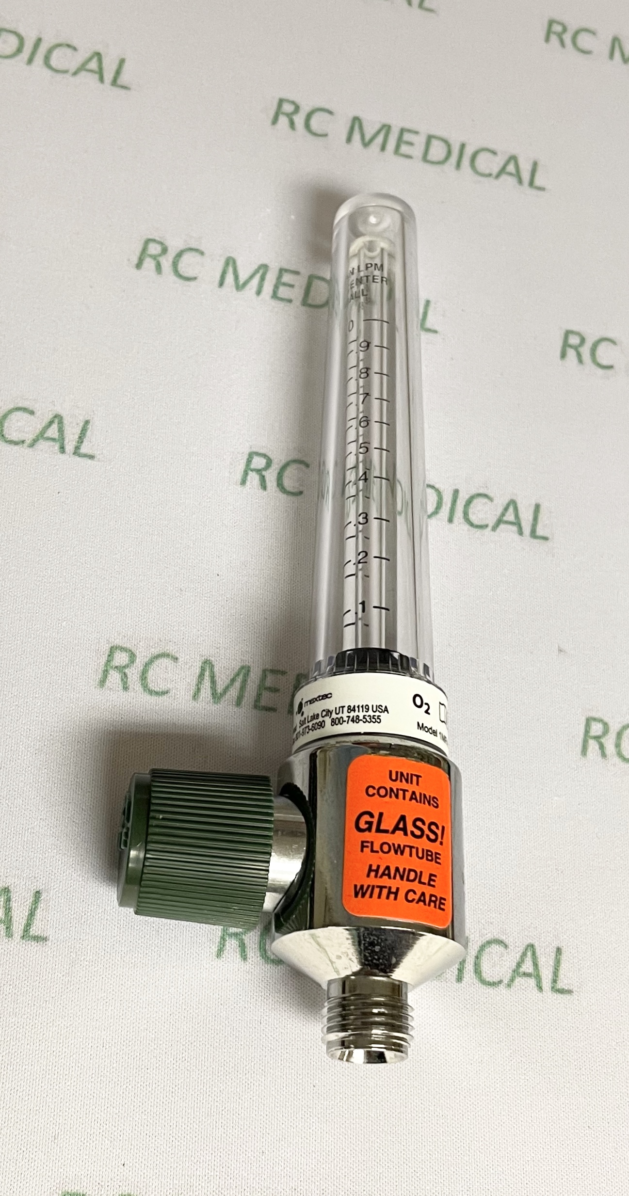 Precision Medical 0-1 LPM Oxygen Flowmeter (Pediatric), 1/8" NPT Female ...