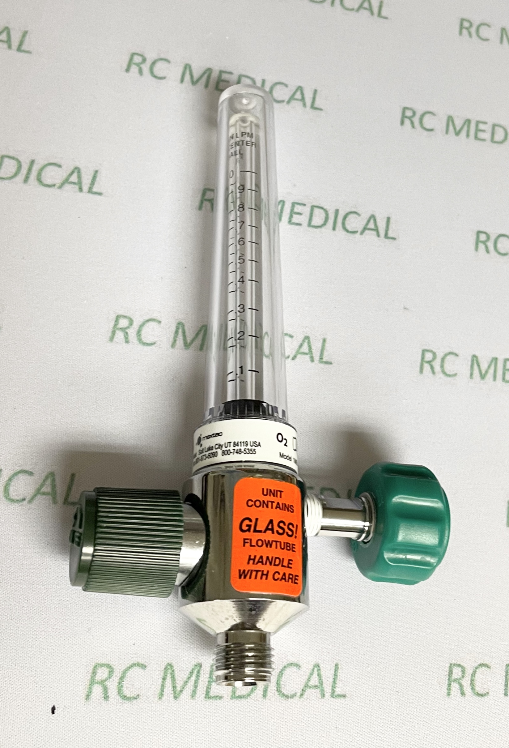 Precision Medical 0-1 LPM Oxygen Flowmeter (Pediatric), DISS Female ...