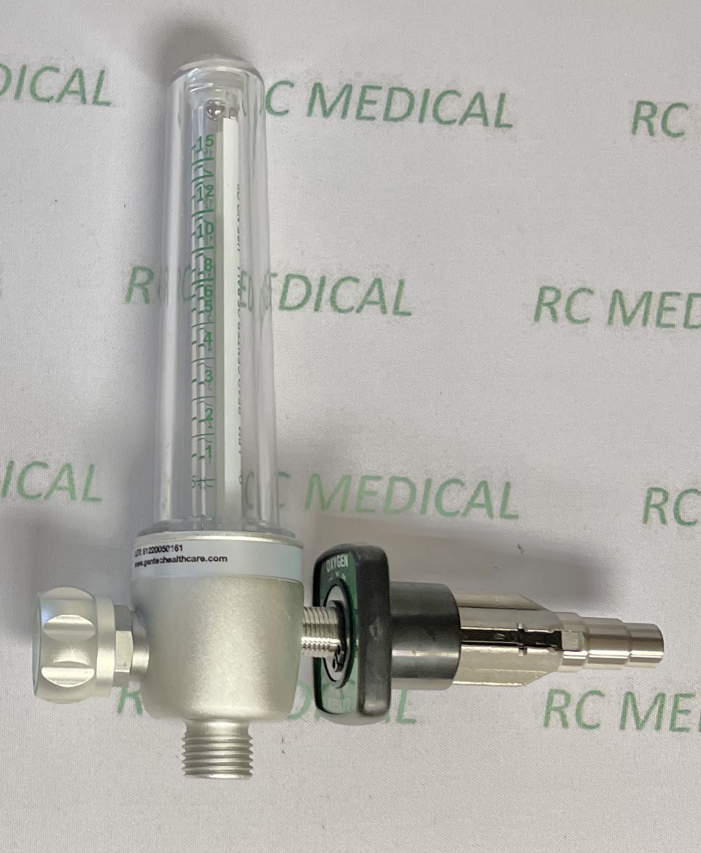 Gentec 0-15 LPM Oxygen Flowmeter with Medstar Quick Connect - RC Medical